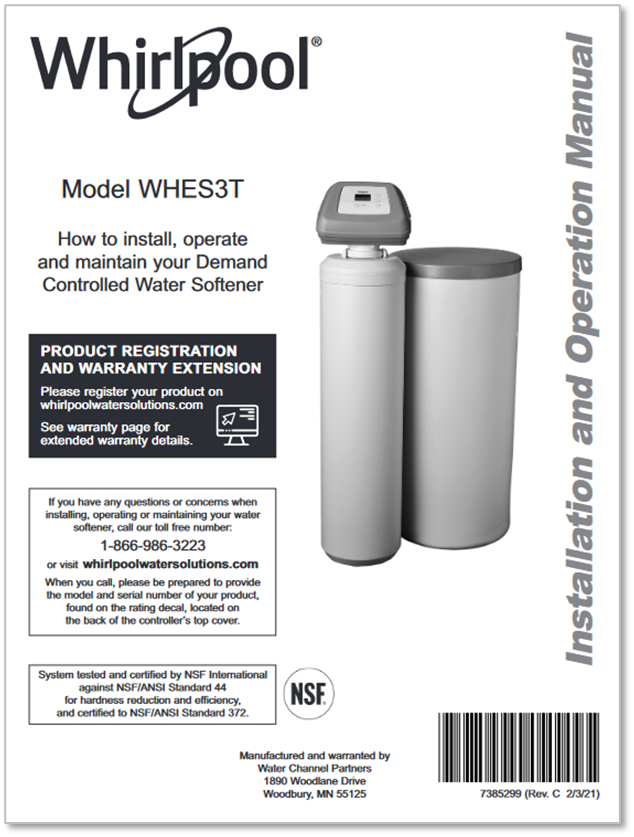 WHES3T Manual – Whirlpool