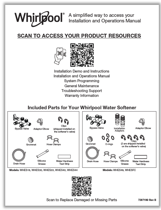 Whirlpool Product Insert (QR Code) – Whirlpool