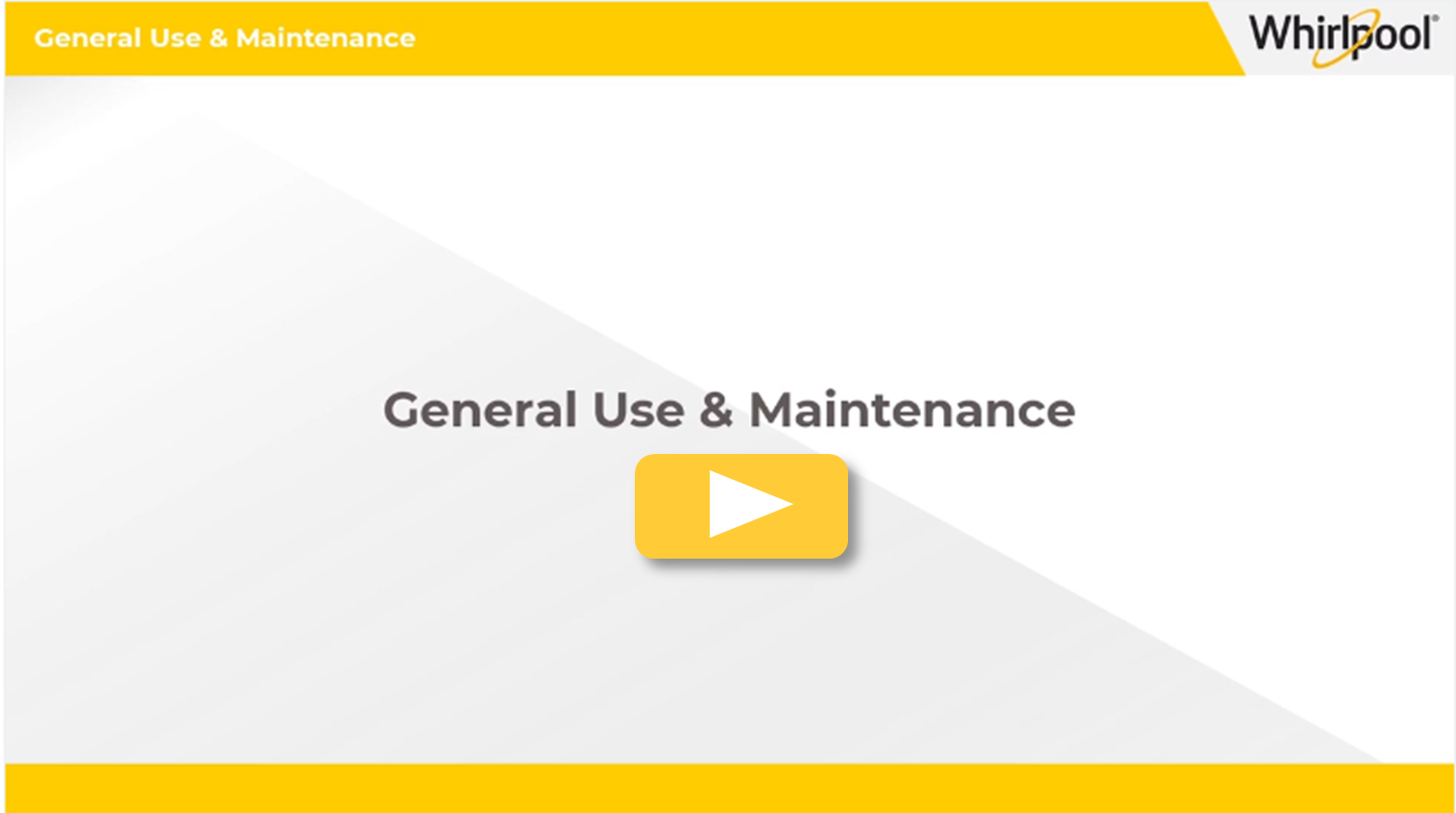 General Maintenance – Whirlpool