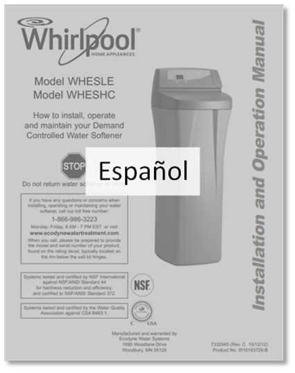 WHESLE / WHESHC Manual – Whirlpool